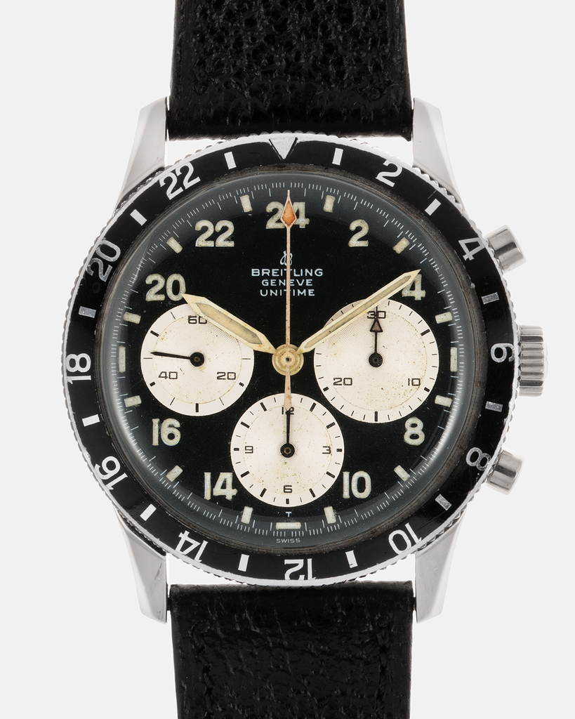 Breitling Ref. 1765 Unitime 24 Hour Vintage Pilot Chronograph Watch | S.Song Vintage Watches For ...