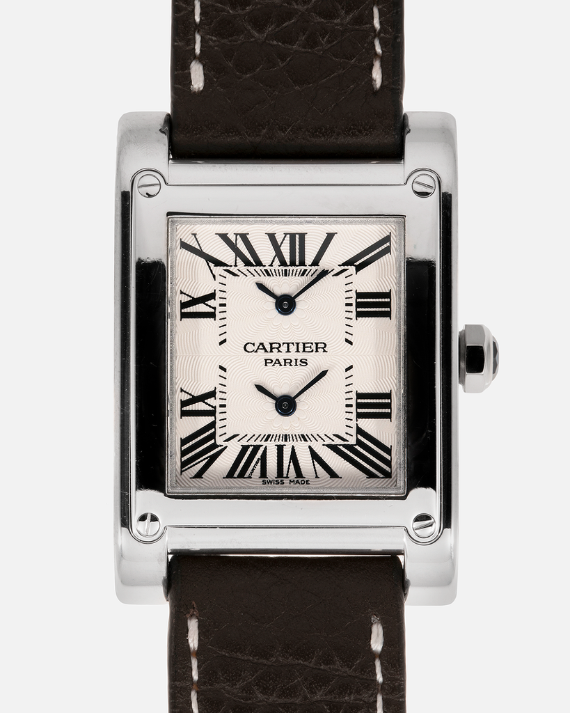Cartier Tank a Vis Dual Time CPCP Collection Prive Watch | S.Song ...