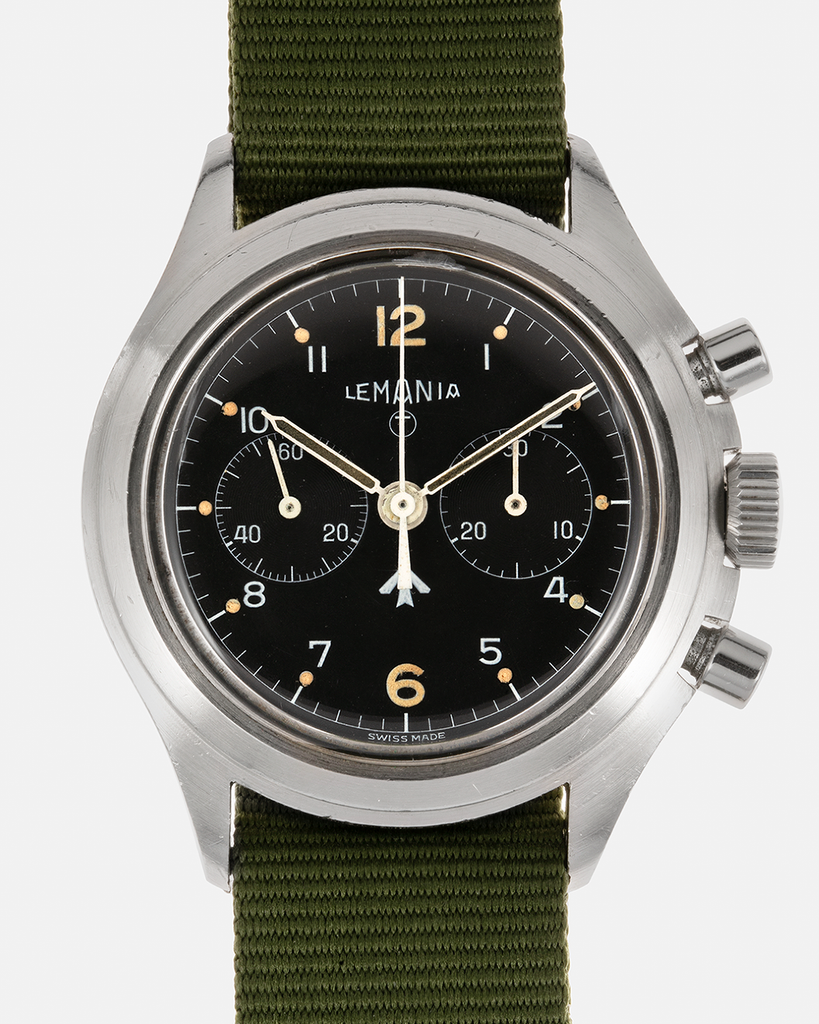 Lemania 818 Royal Navy Double Pusher Chronograph Watch | S.Song Vintage ...