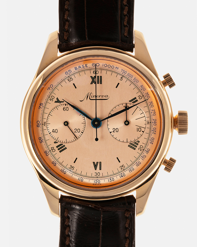 Minerva Chronograph M132000 'Salmon' RG Watch | S.Song Vintage ...