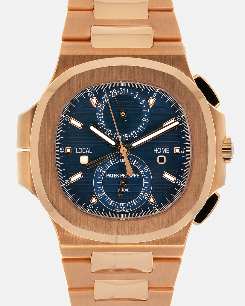 Patek Philippe Nautilus Travel Time 5990R Rose Gold Watch | S.Song ...